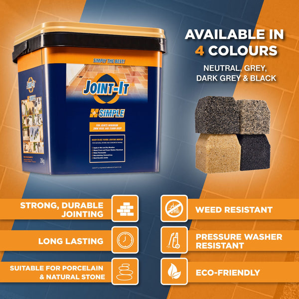 Joint It Simple 20kg Paving Jointing Compound Black – Ovation Landscaping