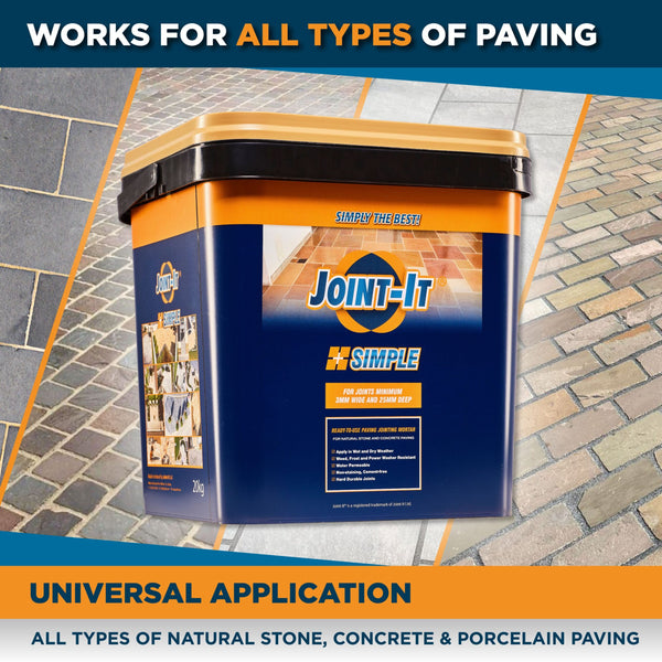 Joint It Simple 20kg Paving Jointing Compound Dark Grey – Ovation ...