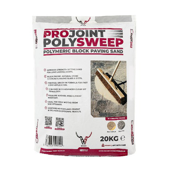 ProJoint Polysweep Neutral Block Paving Setting Sand 20kg Bag – Ovation ...