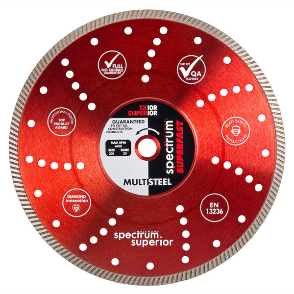 Spectrum Super Turbo Diamond Blade 115mm Multi Purpose Steel – Ovation ...